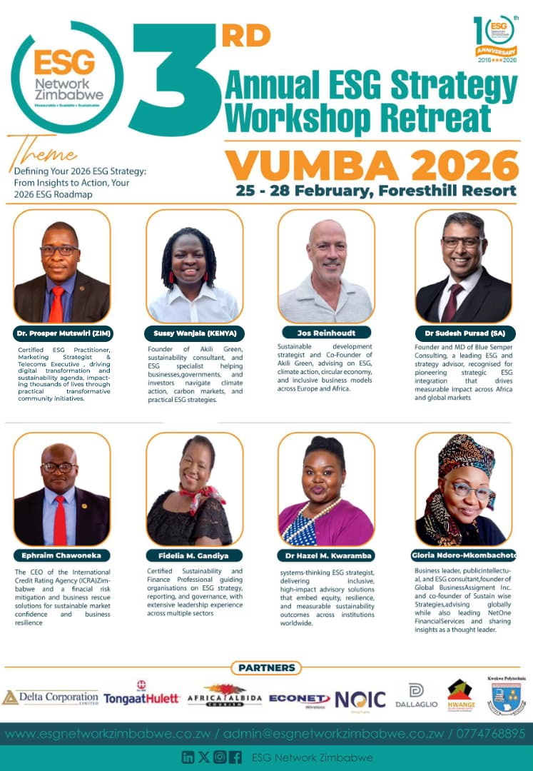 MUTSWIRI TO HEADLINE VUMBA HIGH-LEVEL ESG WORKSHOP - The Anchor